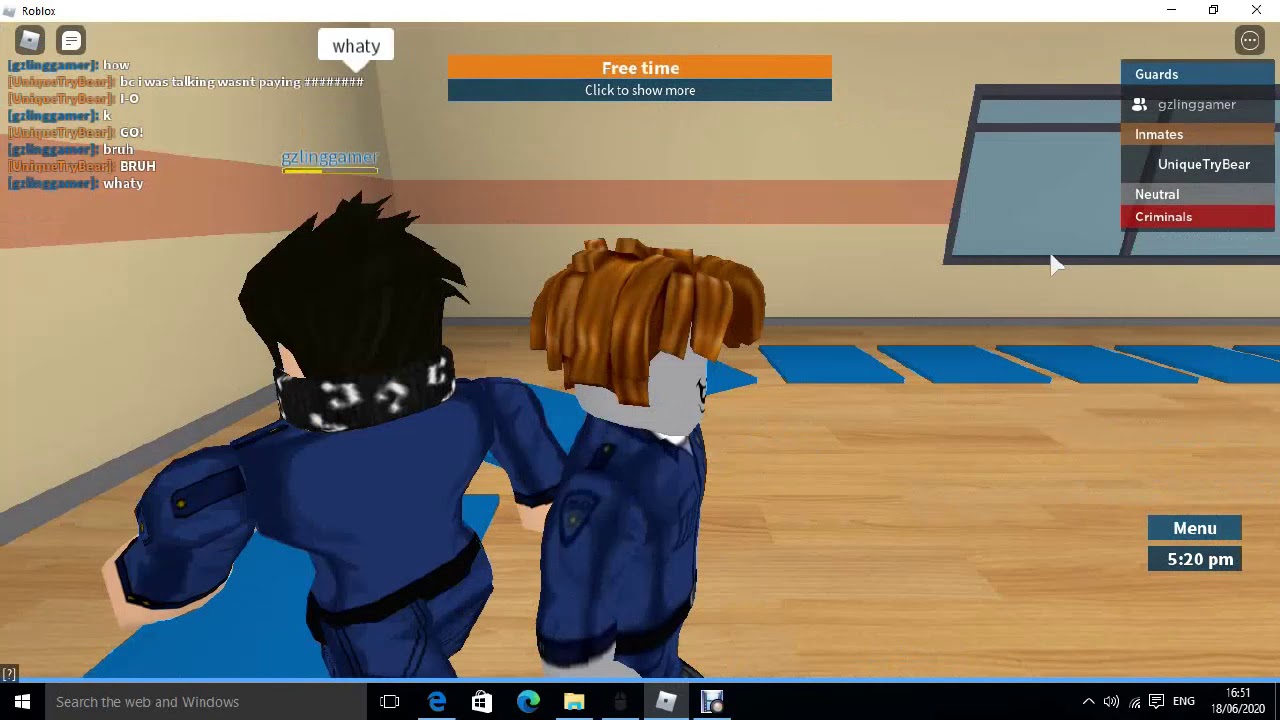 Prison Life 1v1 - YouTube