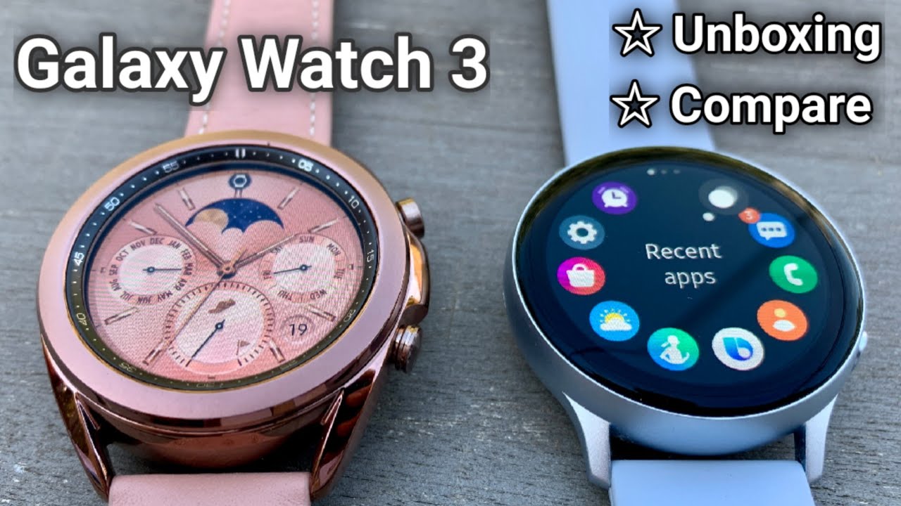 Samsung Galaxy Watch 3 Mystic Bronze Unboxing No Talking - YouTube