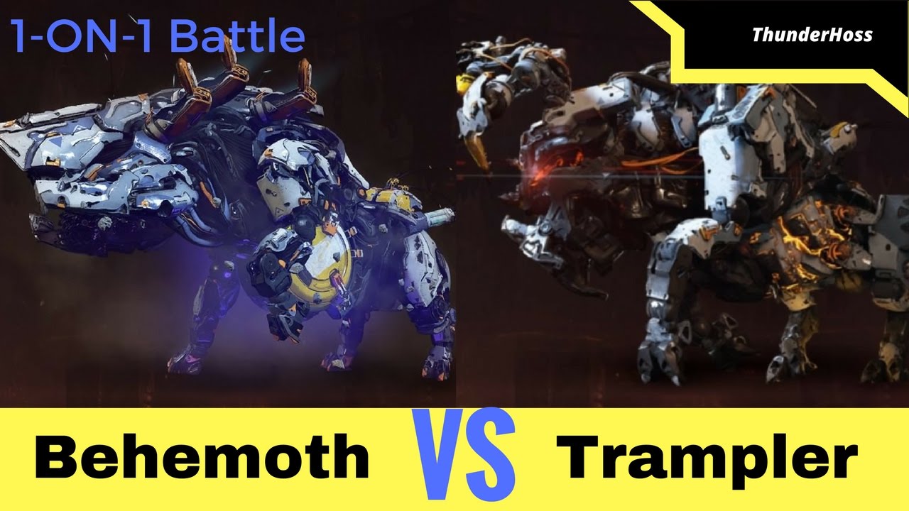 Horizon Zero Dawn - Behemoth VS Trampler (Horizon Fight Club #14) - YouTube