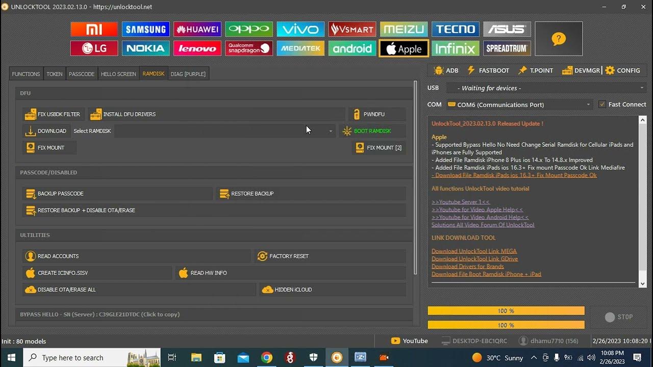 PWNDFU Stuck Fix Driver TOOL for APPLE Devices 100% Working Method - YouTube