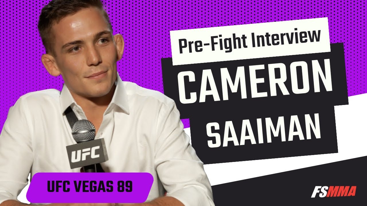 Cameron Saaiman reflects on disappointing loss ahead of return at UFC ...