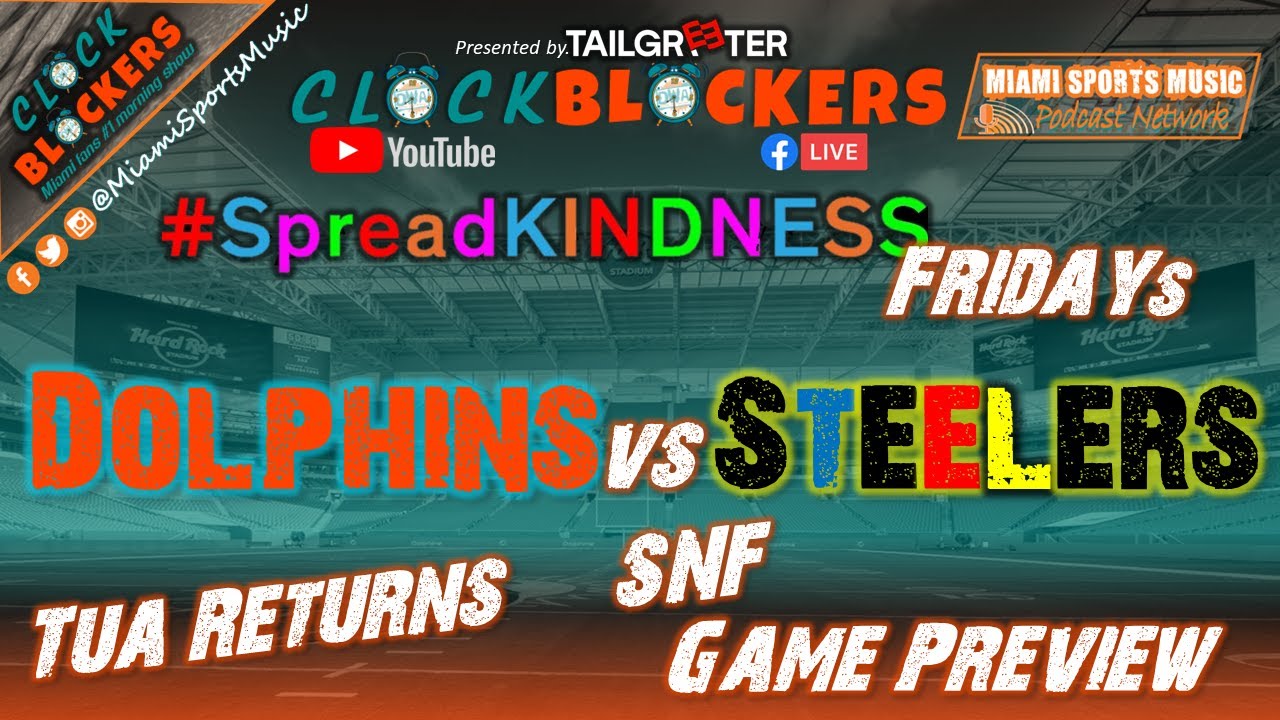 SNF ~ Steelers @ Dolphins Game Preview ~ 50th Anniversary of UNDEFEATED ...