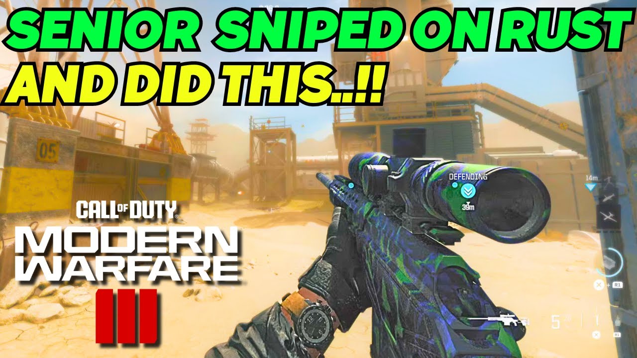 EPIC senior sniping on RUST - Modern Warfare 3 - cod sniper gameplay ...