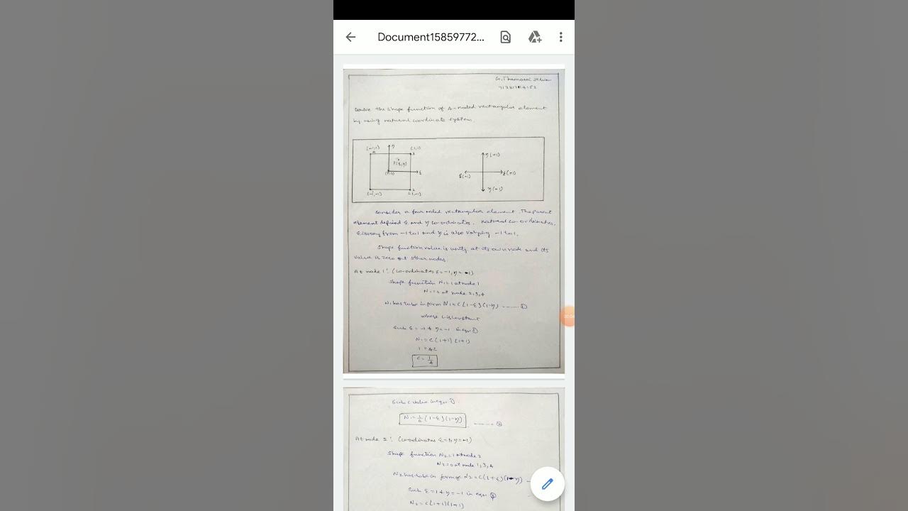 The shape function of four noded rectangular element - YouTube