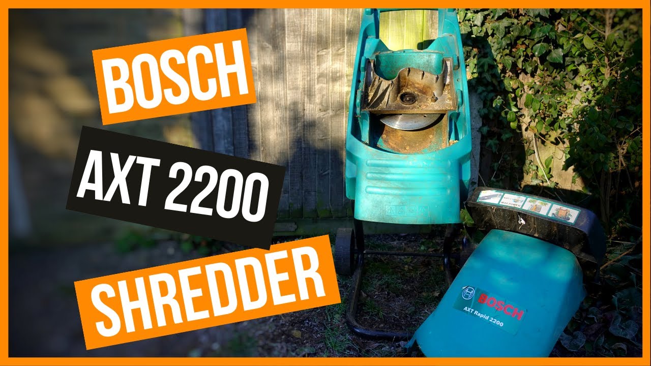 How To Sharpen The blades On A Bosch AXT Rapid 2200W Electric Shredder ...