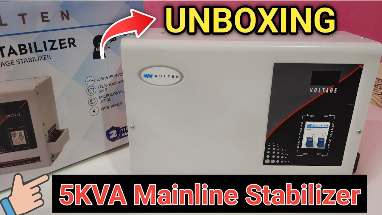 AULTEN 5 KVA Mainline Stabilizer | Unboxing | Best 5 KVA Mainline ...