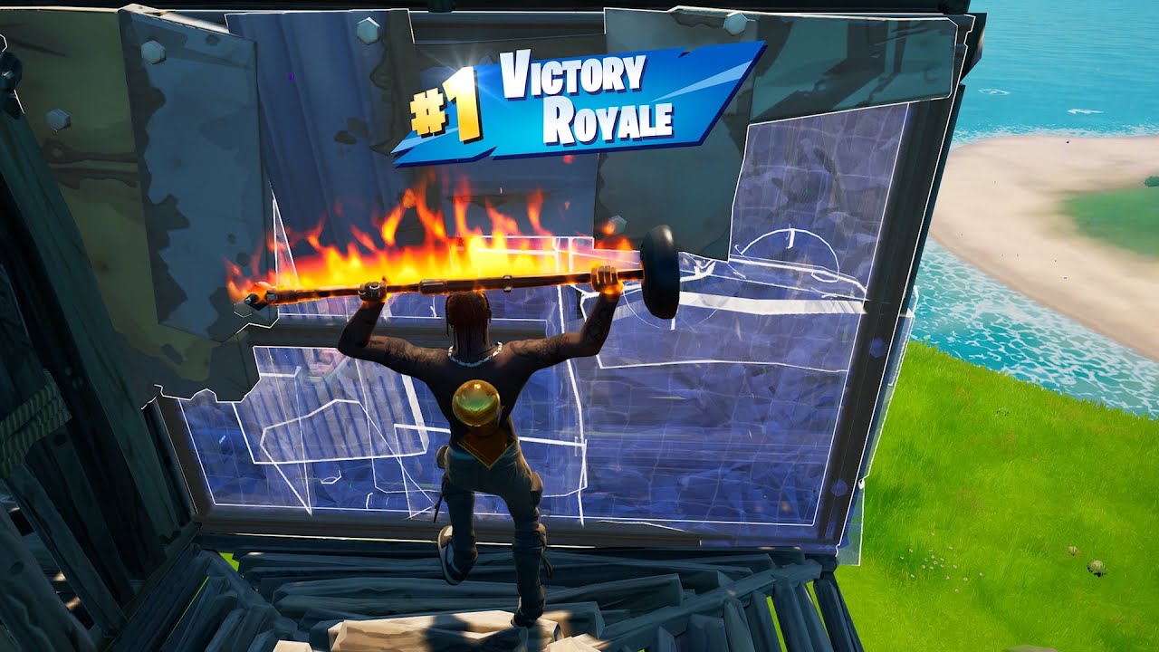 Fortnite NBA Championship Trophy Back Bling Aggressive Gameplay (No ...
