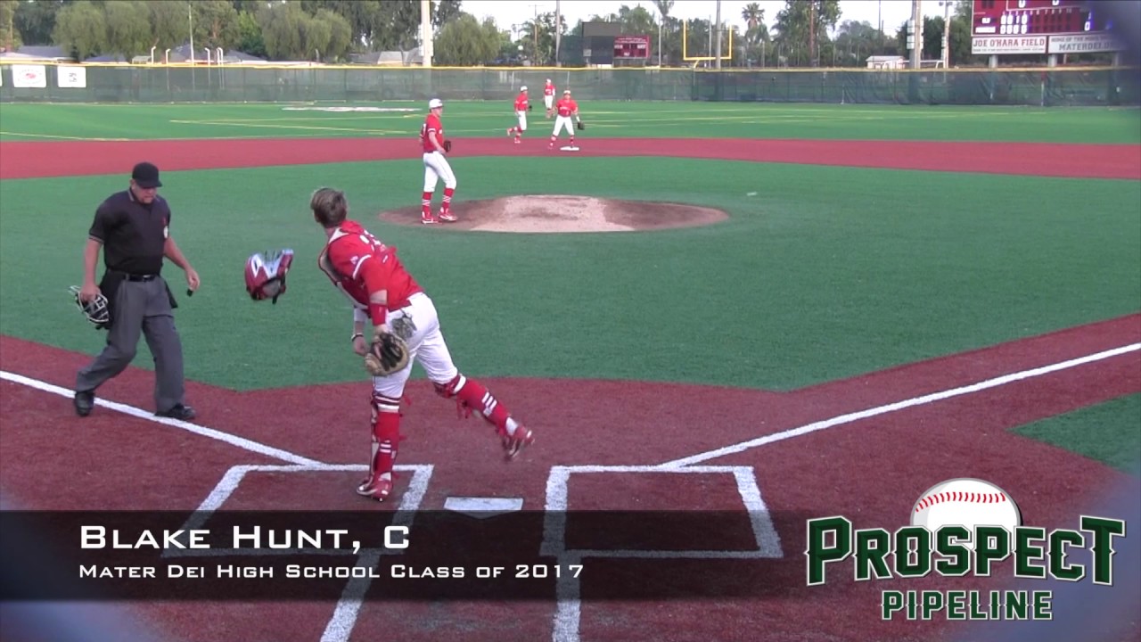 Blake Hunt Prospect Video, C, Mater Dei High School Class of 2017 - YouTube