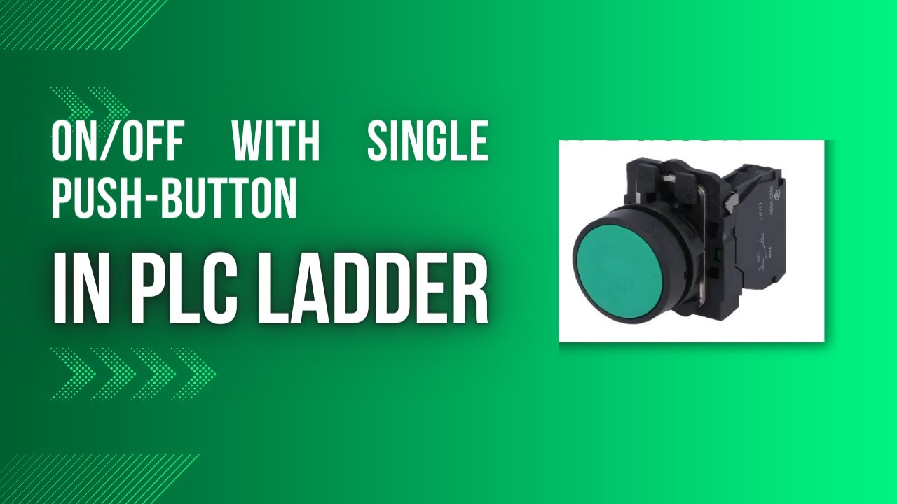 Start Stop Logic In Plc Ladder Logic By Using Single No Pushbutton Youtube