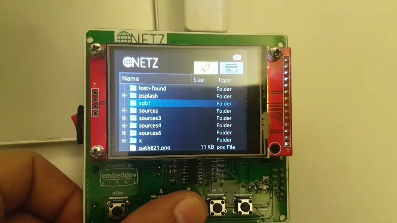 Yocto and Qt based handheld Linux Device - YouTube