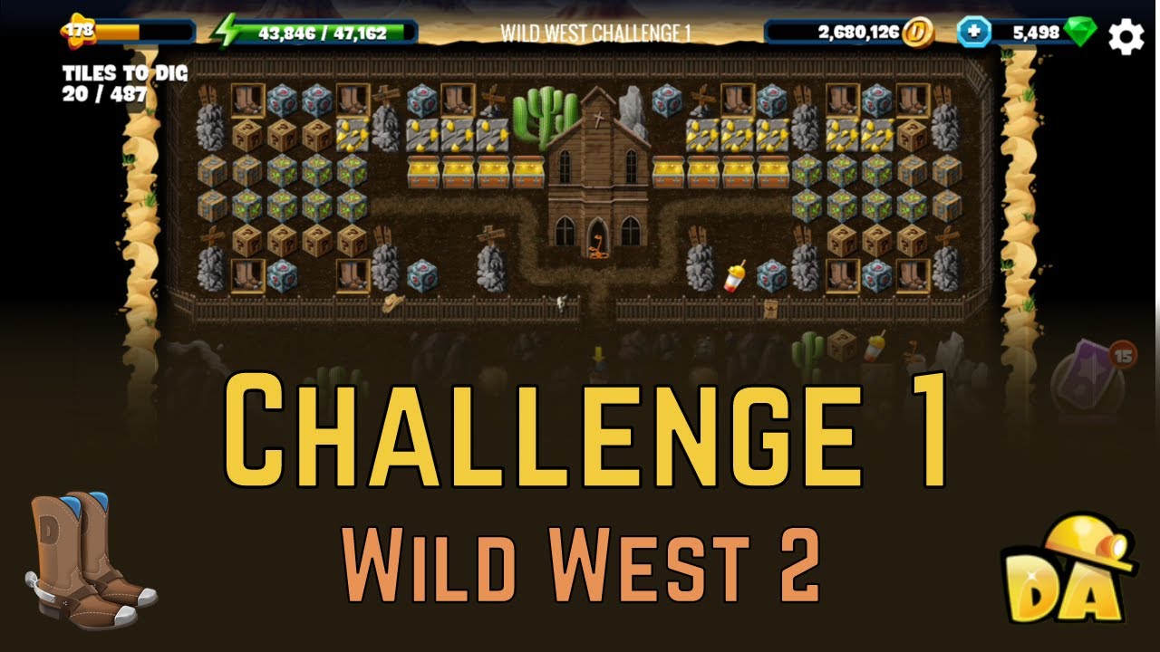 Challenge 1 - Wild West 2 - Diggy's Adventure - YouTube