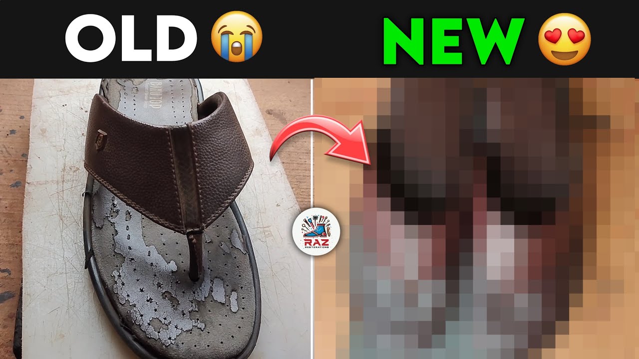 Transforming Old Sandals: Watch the Remarkable Restoration Process ...