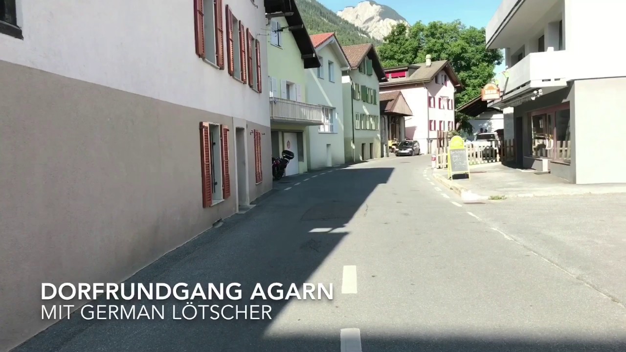 Dorfrundgang in Agarn mit German Lötscher - YouTube