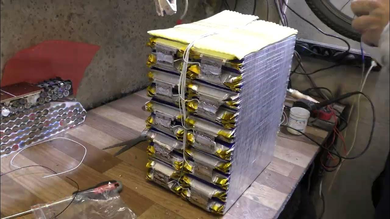 Сборка Акб 135Ah для Электромотоцикла 20KW - YouTube