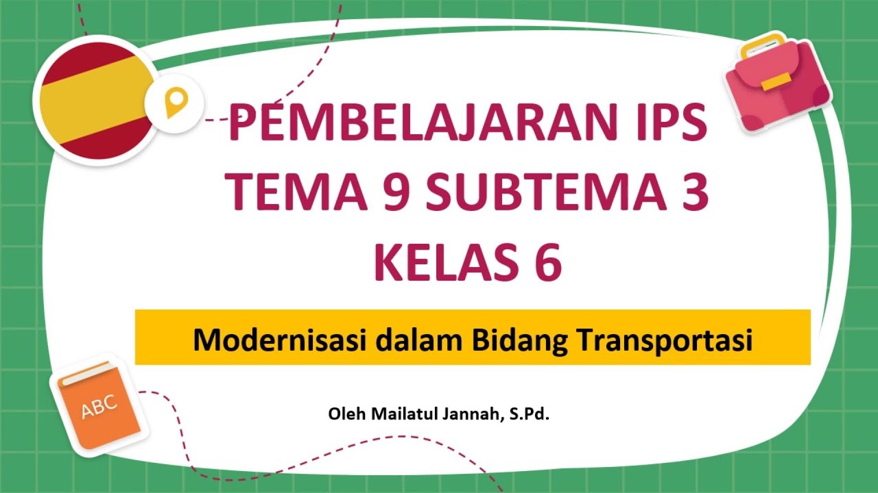 Materi IPS Tema 9 Subtema 3 Kelas 6 - YouTube