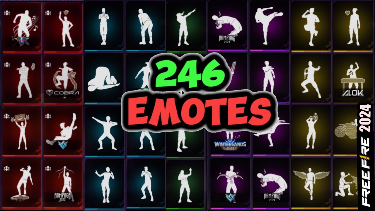 Todos los EMOTES de FreeFire || EMOTES de Garena FreeFire que existen ...