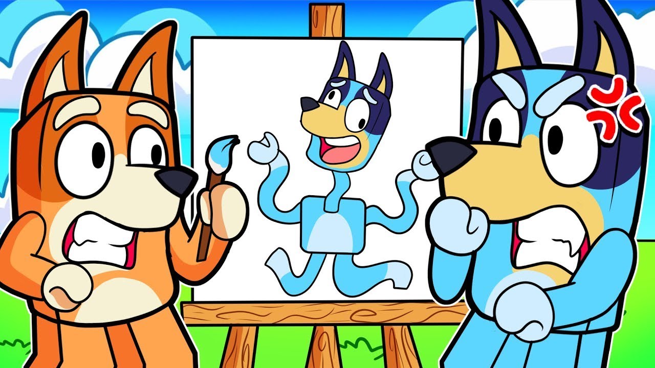 Bluey vs Bingo SPEED DRAW in Roblox! 🤣 - YouTube