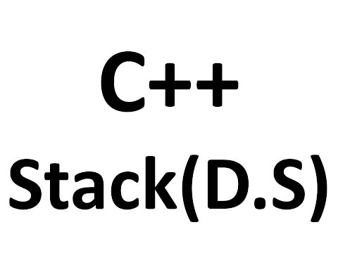 1.STACK(LIFO) Data Structure in C++ - YouTube