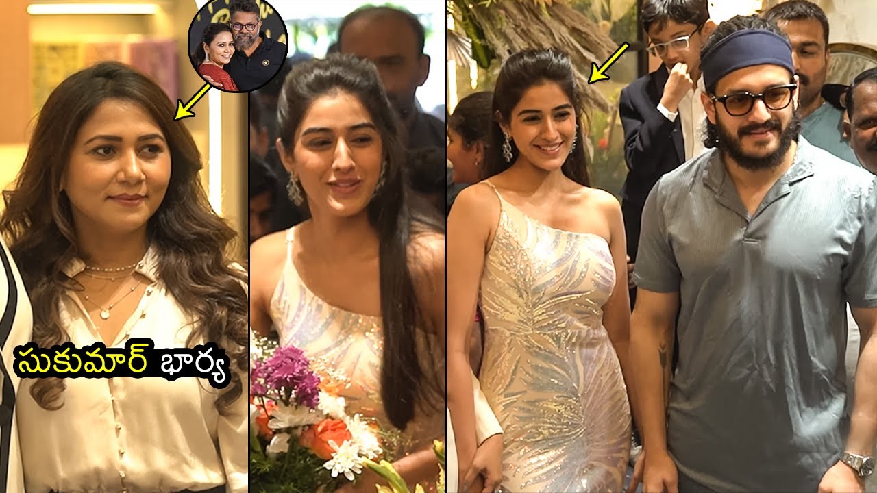 Akkineni Akhil And Sakshi Vaidya Visuals At NVI Salon And Spa Opening ...