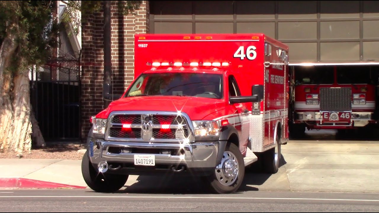 LAFD Rescue 46 Responding - YouTube
