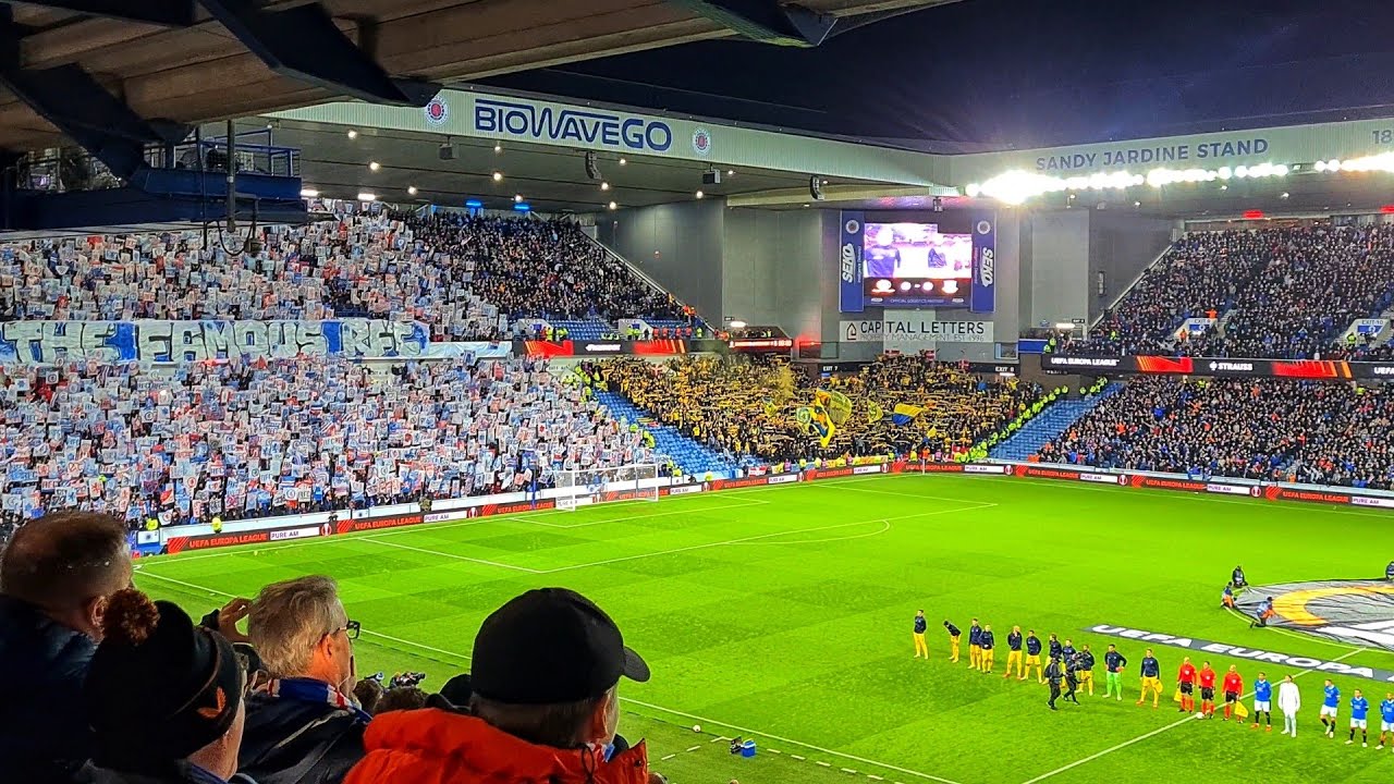 Rangers 2-0 Brondby- Union Bears Display - YouTube