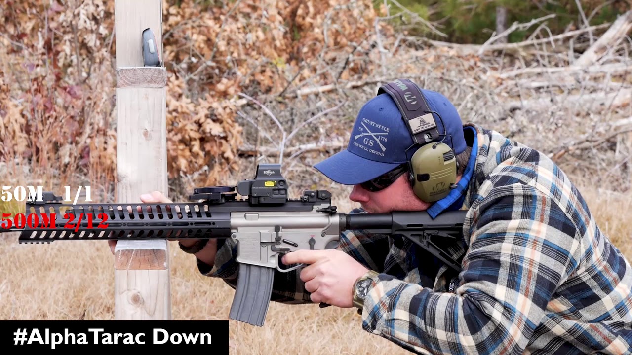 47% Increase Accuracy Shooting Alpha Tarac with EOTech 500m - YouTube