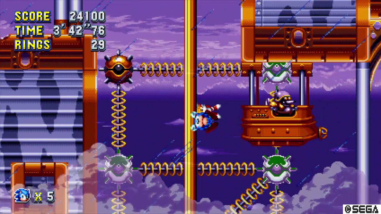 Sonic Mania Walkthrough Part 3 Flying Battery Zone/Press Garden Zone ...