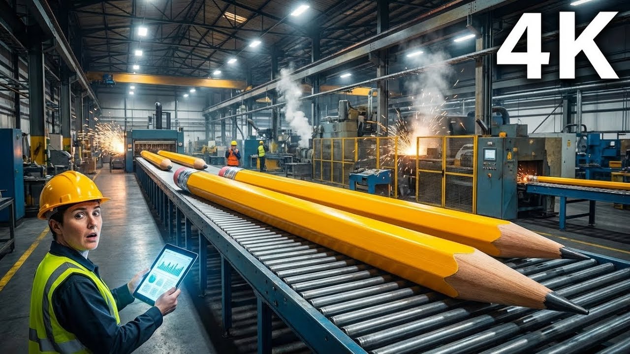 Inside the Factory: Handmade Pencil Production (Full Process) - YouTube