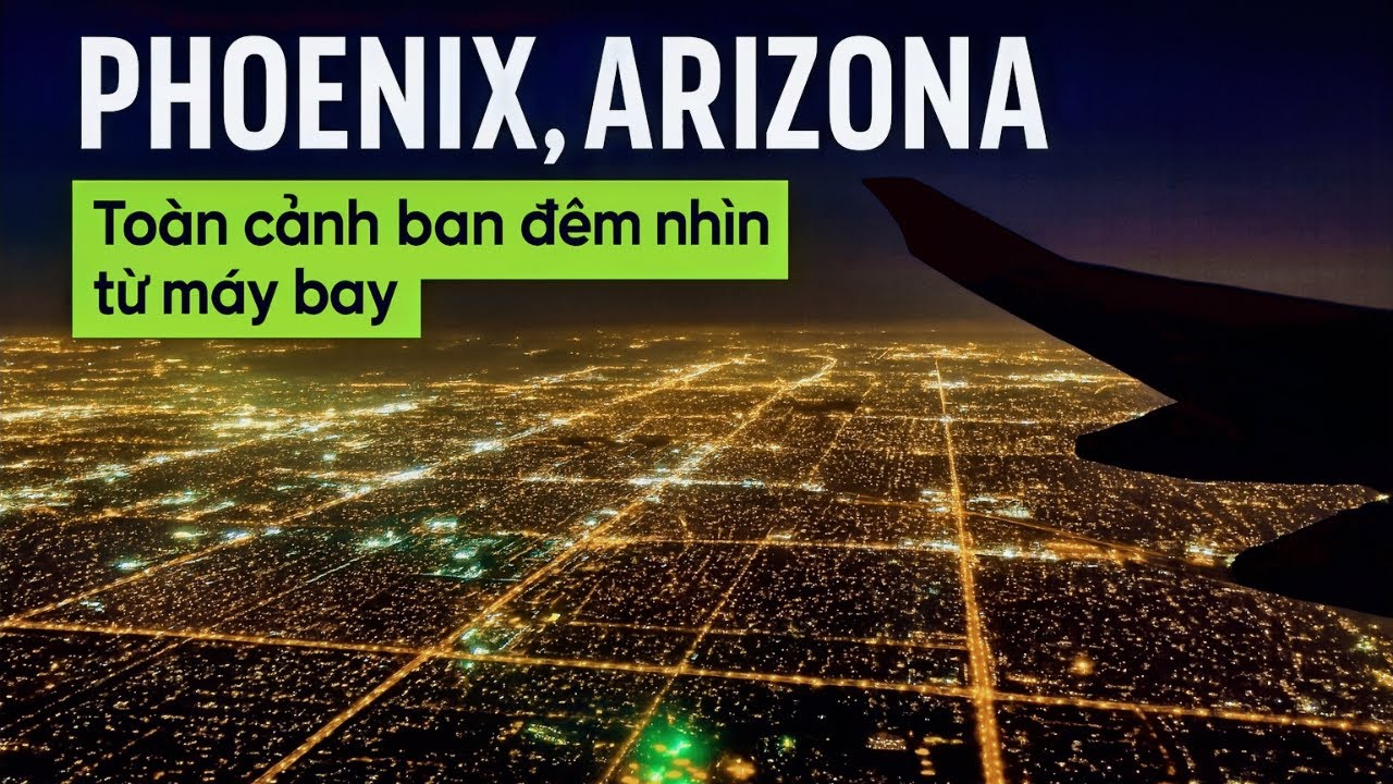What does the city of Phoenix, Arizona look like at night? - YouTube