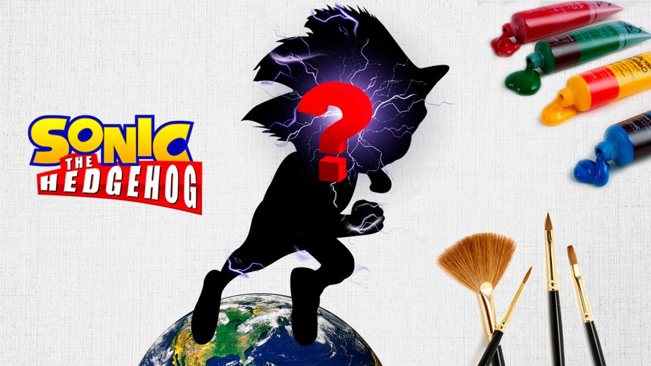 Paint SONIC The Hedgehog | Acrylic Painting - YouTube