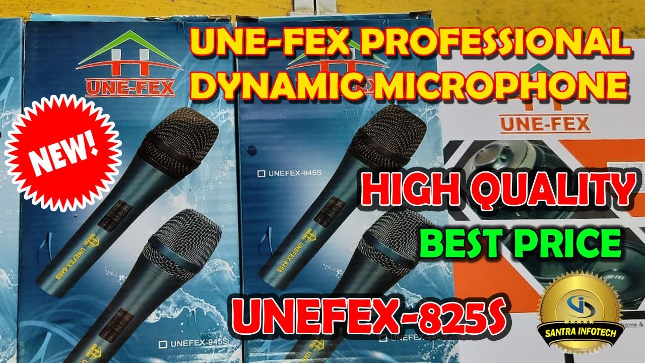 Une-Fex New Professional Dynamic Microphone 🎤🎤 Unboxing Review//UNEFEX-825S//@santrainfotech1 ...