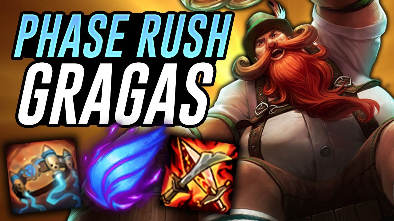 PHASE RUSH AP GRAGAS CARRYING TOP?! - League of Legends - YouTube