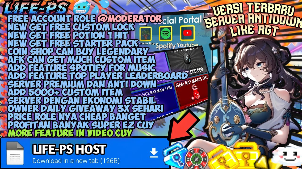 FITUR BANYAK ⁉️ADA CUSTOM ITEM GG 🤔 | GROWTOPIA PRIVATE SERVER TERBARU ...