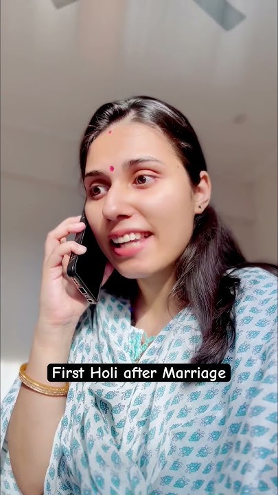 First Holi after Marriage | Salonayyy | Saloni Gaur - YouTube