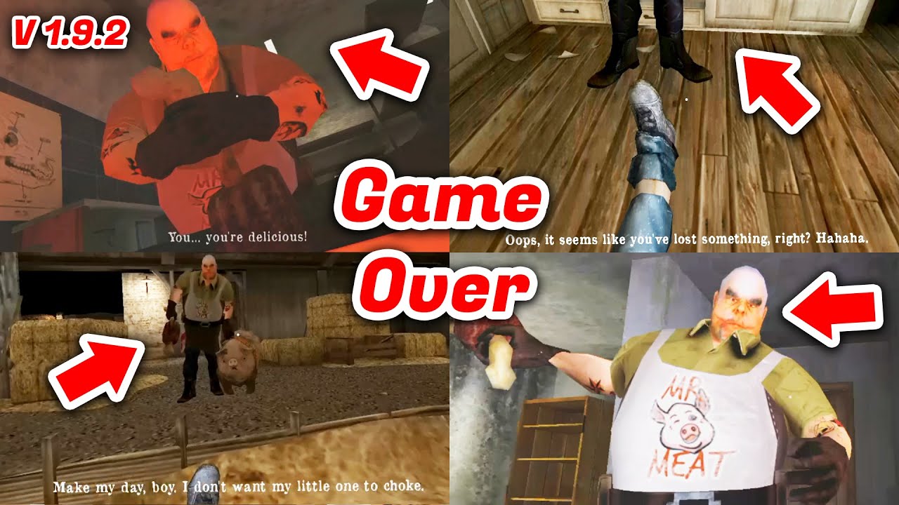 Mr Meat Game Over Scenes With Mr Meat Voice - YouTube