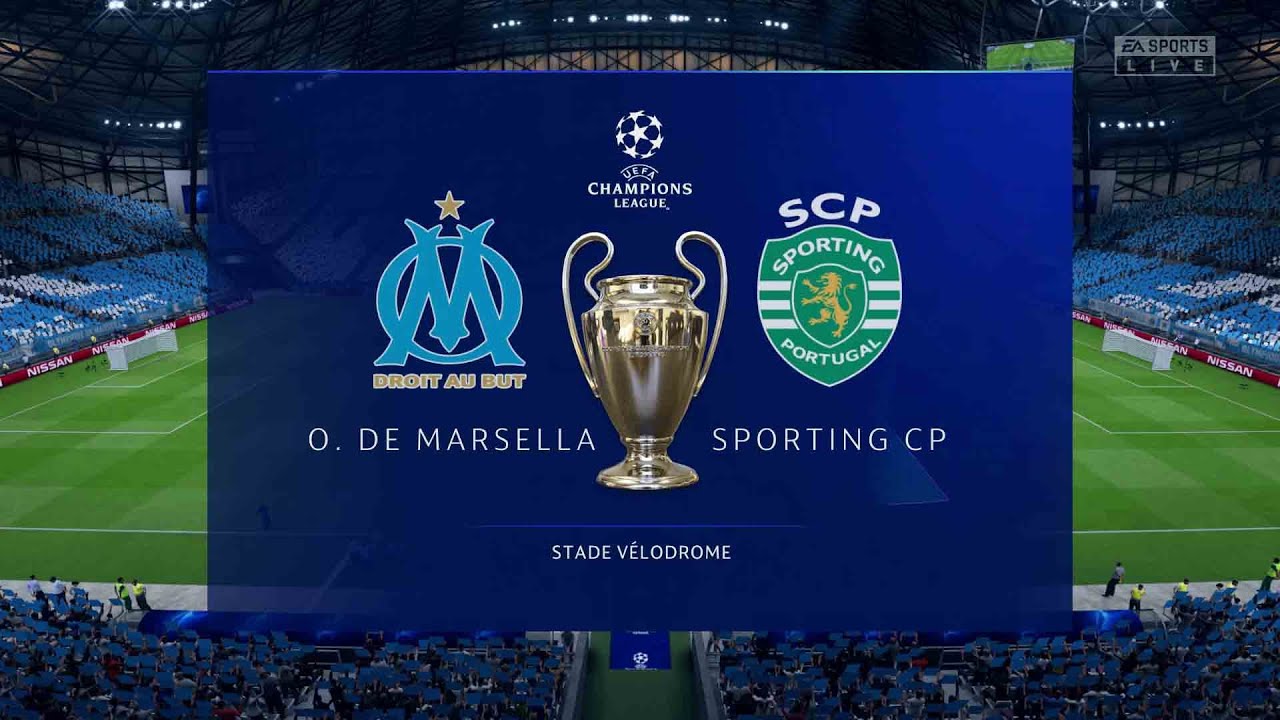 Olympique de Marsella VS Sporting Lisboa Champions League 22-23 | Fase ...