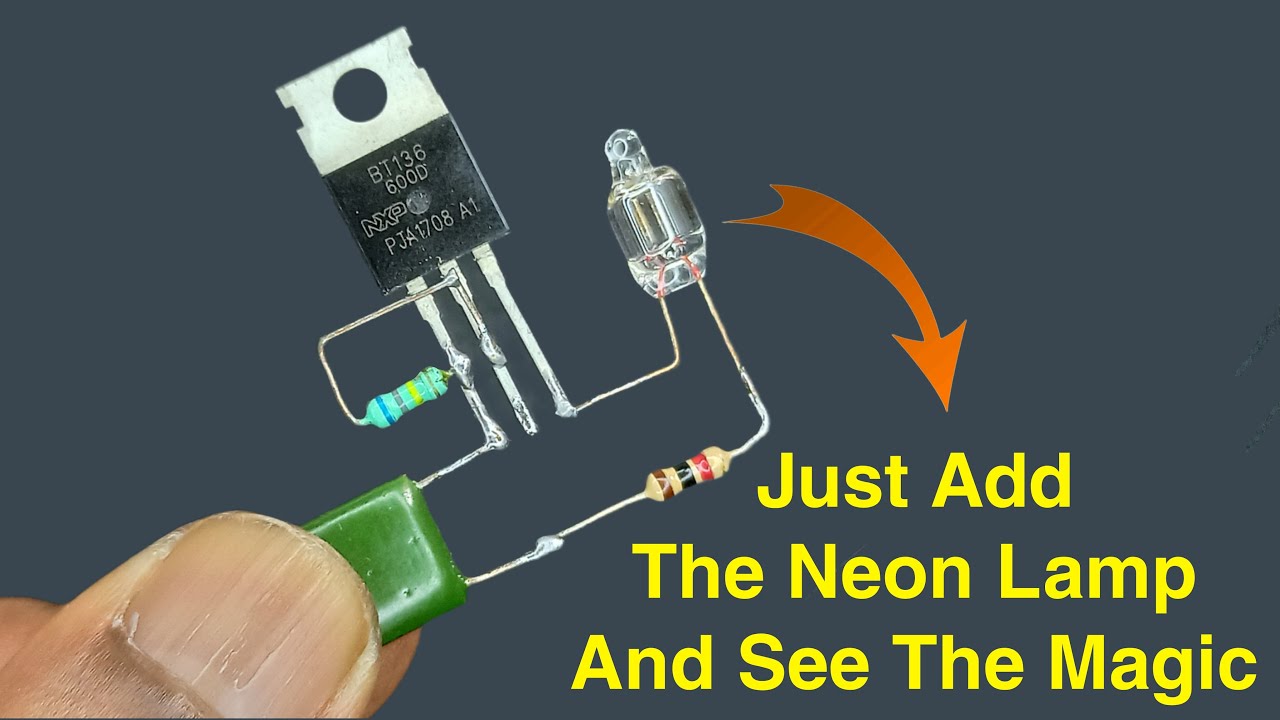 Amazing Invention..Just Add The Neon Bulb With It And See The Magic ...