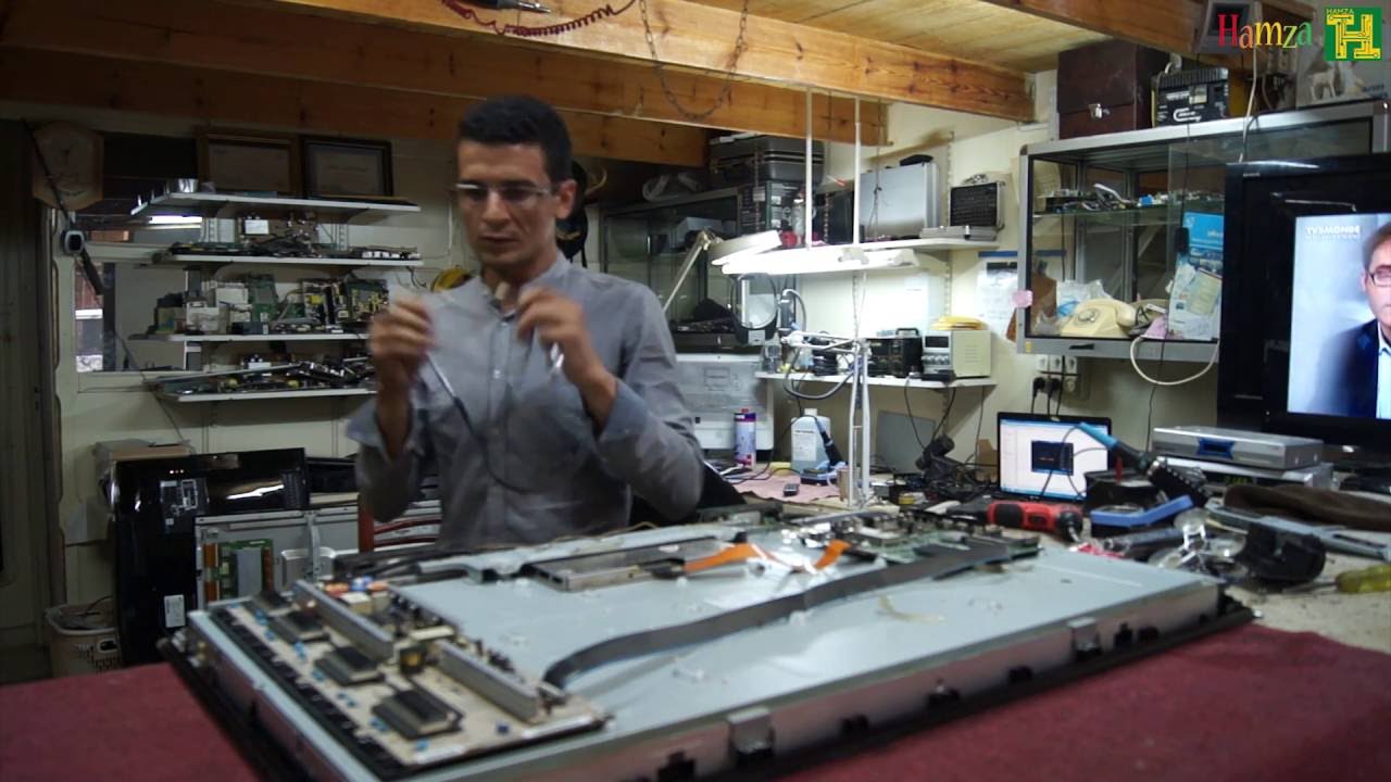 Atelier Hamza Tht montage Samsung 32 in. LA32C450E1 - YouTube