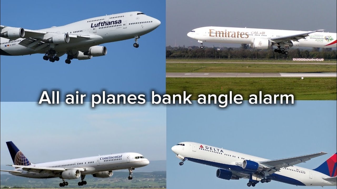 All air planes bank angle alarms - YouTube