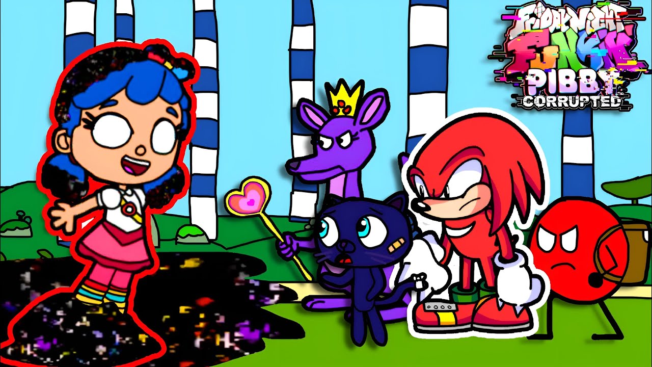 FNF BROKEN AND CORRUPTED MAGIC SONG OF PIBBY TRUE #knuckles #pibby ...