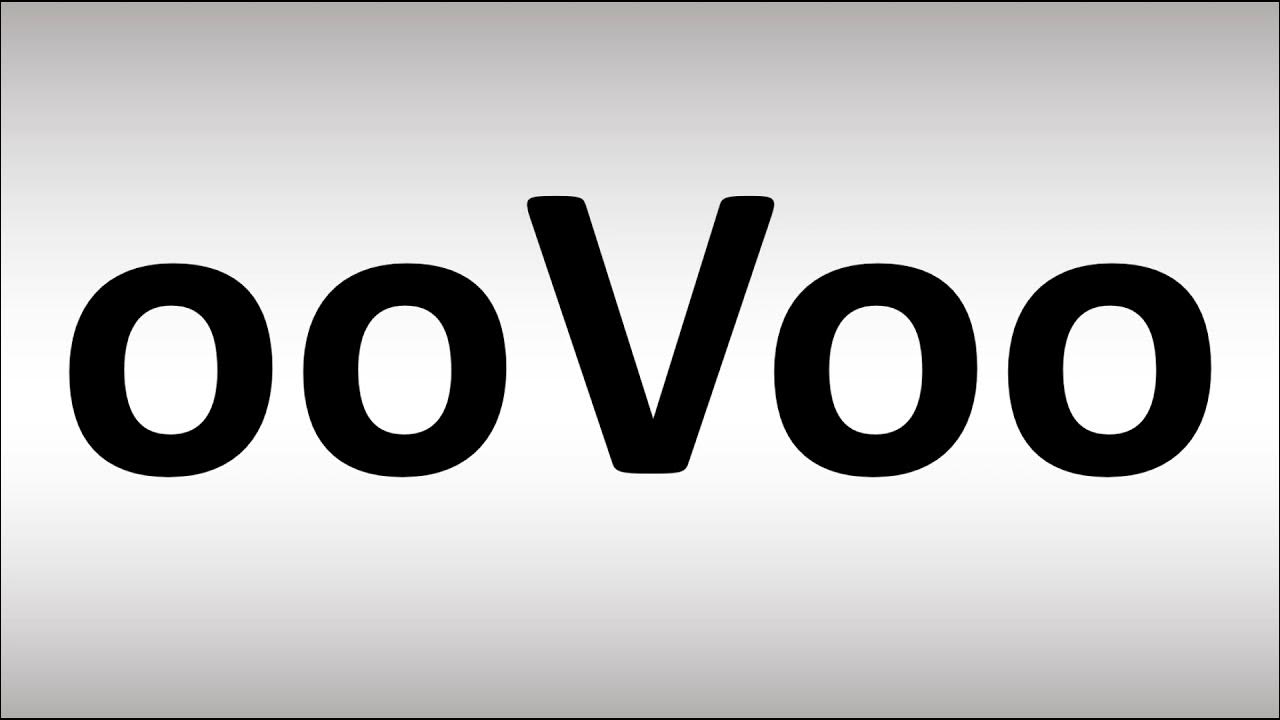 How to Pronounce ooVoo - YouTube