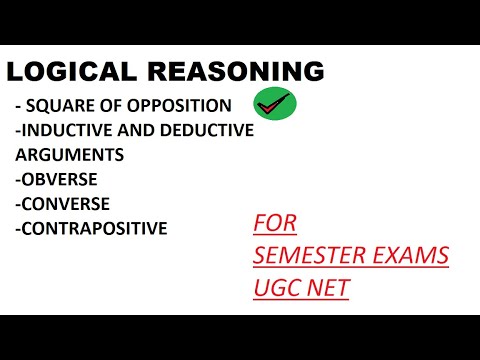 Logical reasoning - aec/vac - arguments - proposition - obverse ...