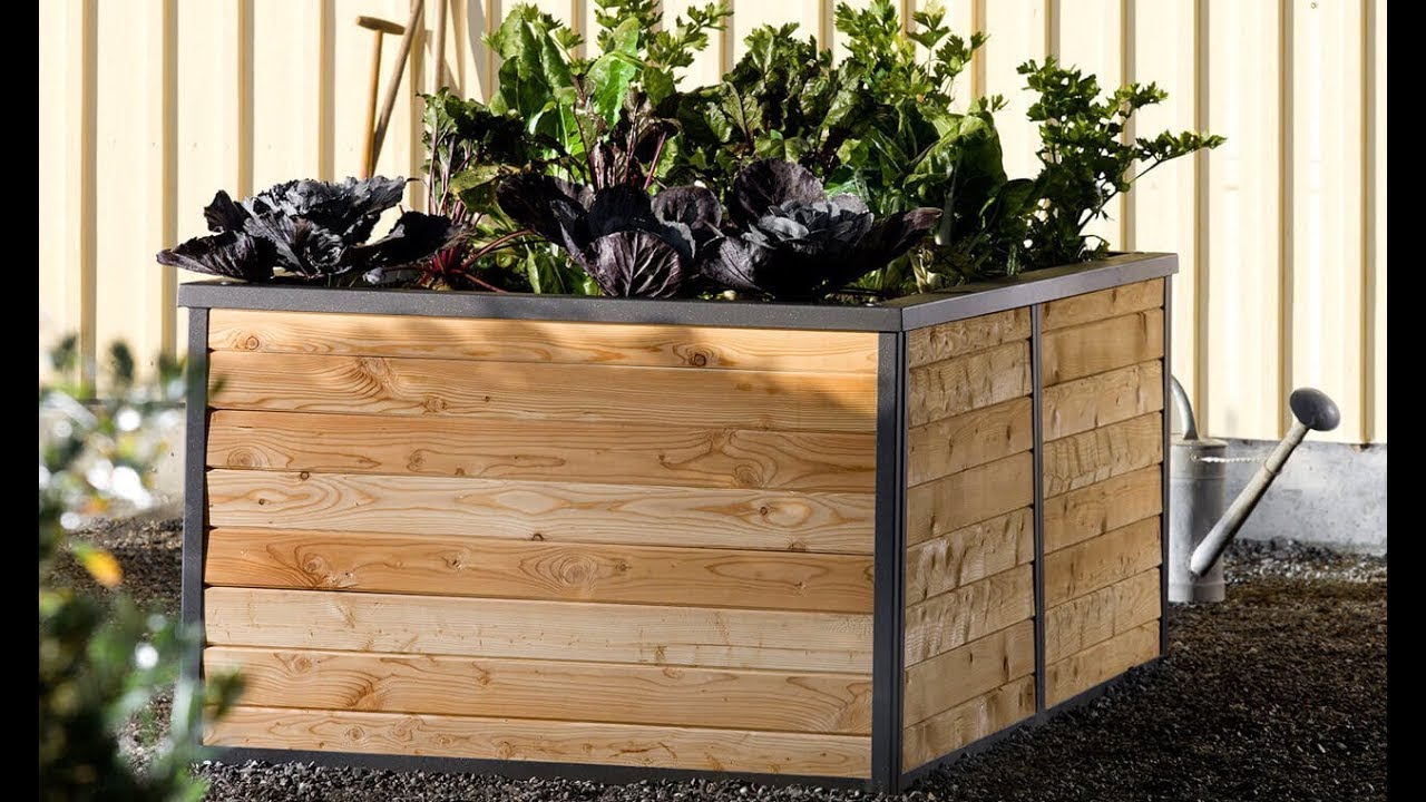 Hochbeet Claudia / Hochbeet Lärchenholz und Metall / Hochbeete / Sager ...