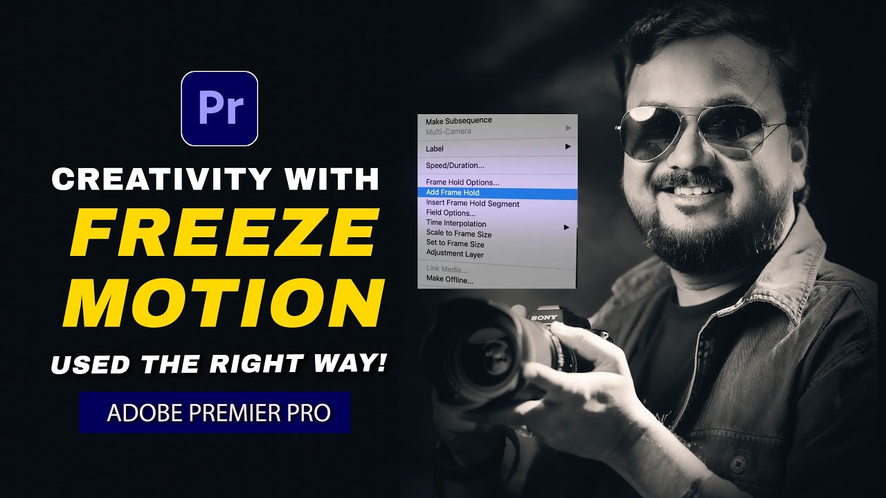 🎬 How To Add a Freeze Frame in Adobe Premiere Pro | Add Frame Hold ...