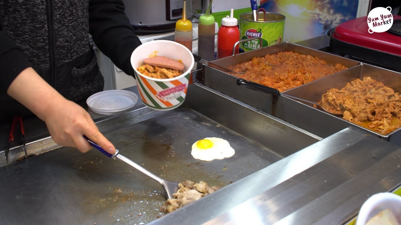 The Harmony of Tender Pork Belly and Savory Spam: Cup-Bap - YouTube