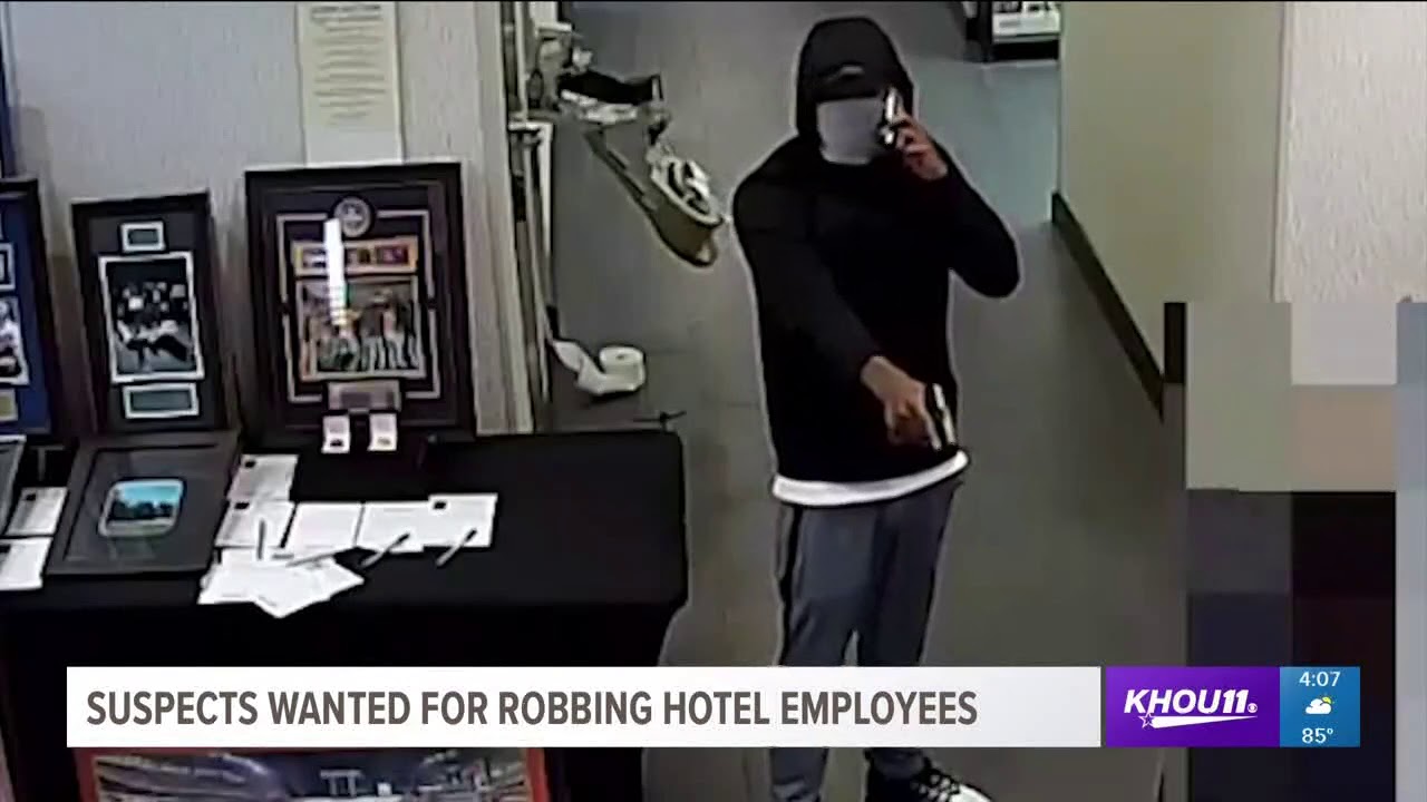 Suspects wanted to robbing hotel employees - YouTube