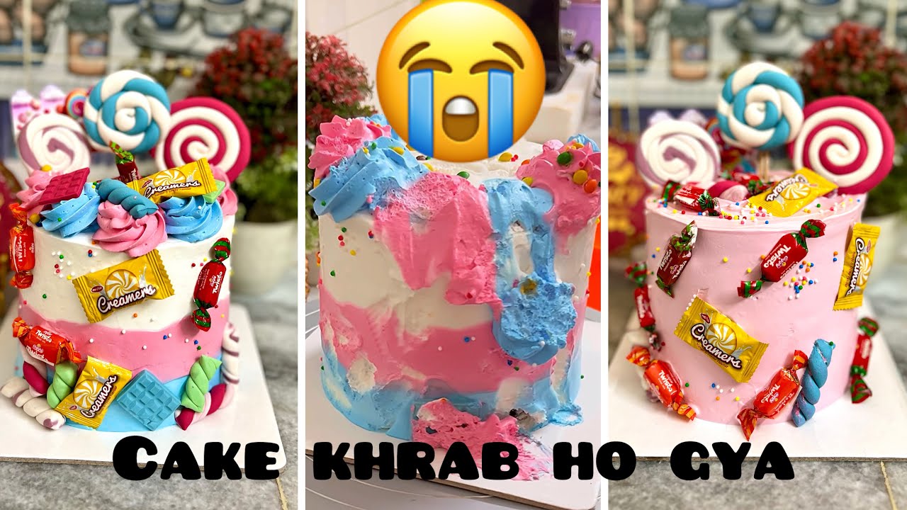 Cake Khrab ho gya🥹 | how I Repaired it? - YouTube