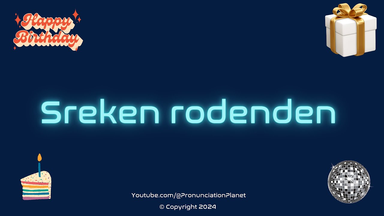 How to Pronounce 🎂 Sreken rodenden in Macedonian? (CORRECTLY) | Say ...