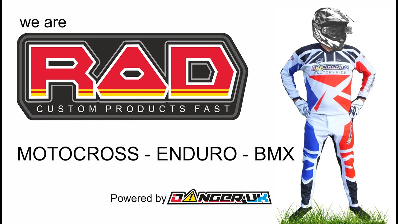 Rad-Customs MX BMX & Enduro custom made race wear - YouTube