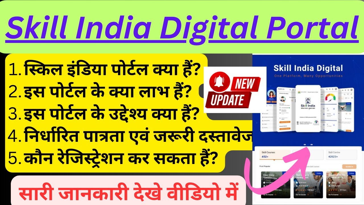 What Is Skill India Digital Portal. Benefits, Vision,eligibility, Registration On SID Portal ...